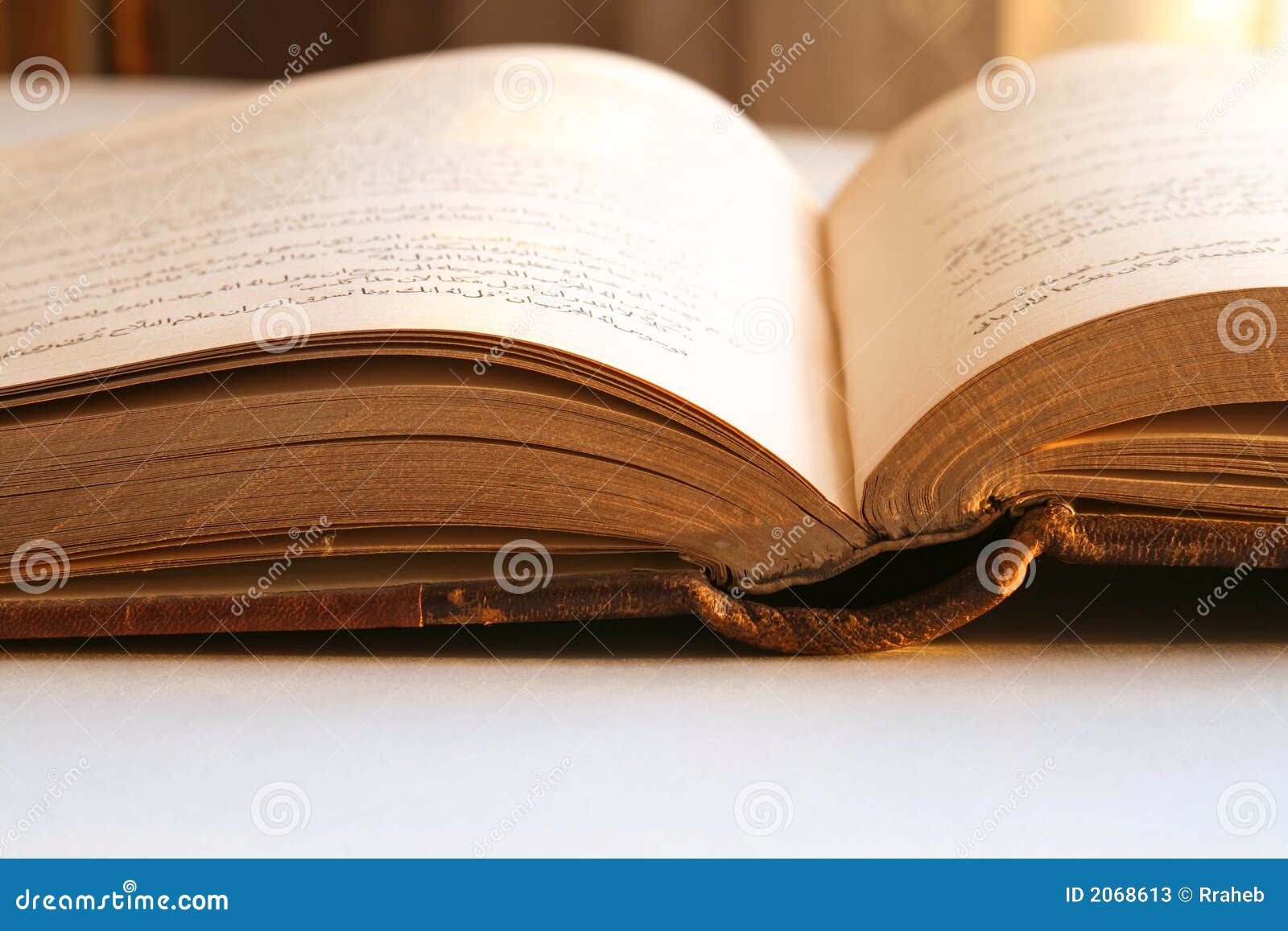 Antique Open Book in Sunlight Stock Image - Image of concept, book: 2068613