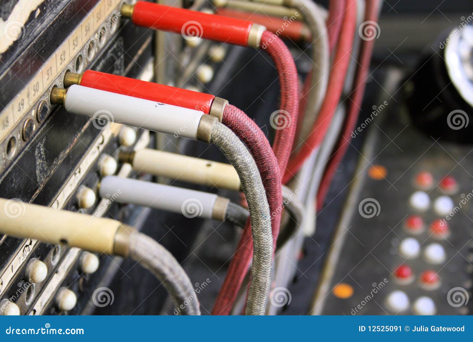 Antique Operator Switchboard Stock Image - Image of switchboard, work ...