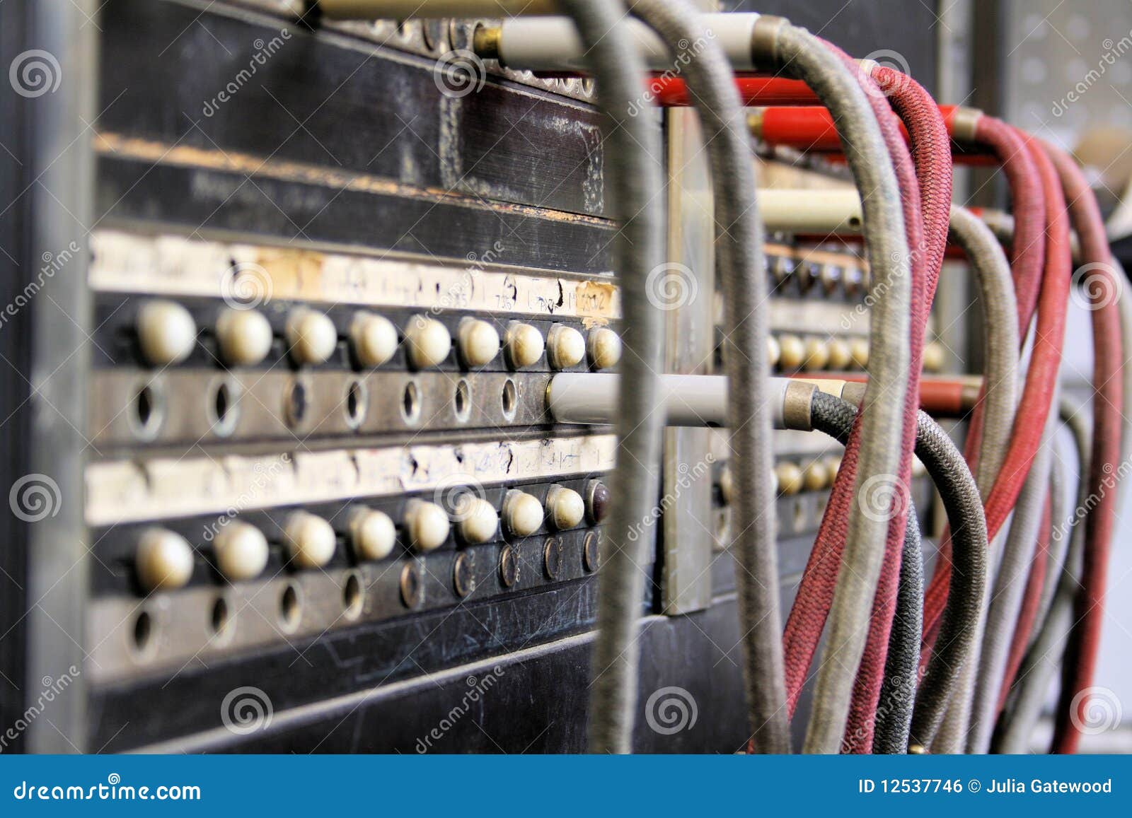 Antique Operator Switchboard Stock Photo - Image of communications ...