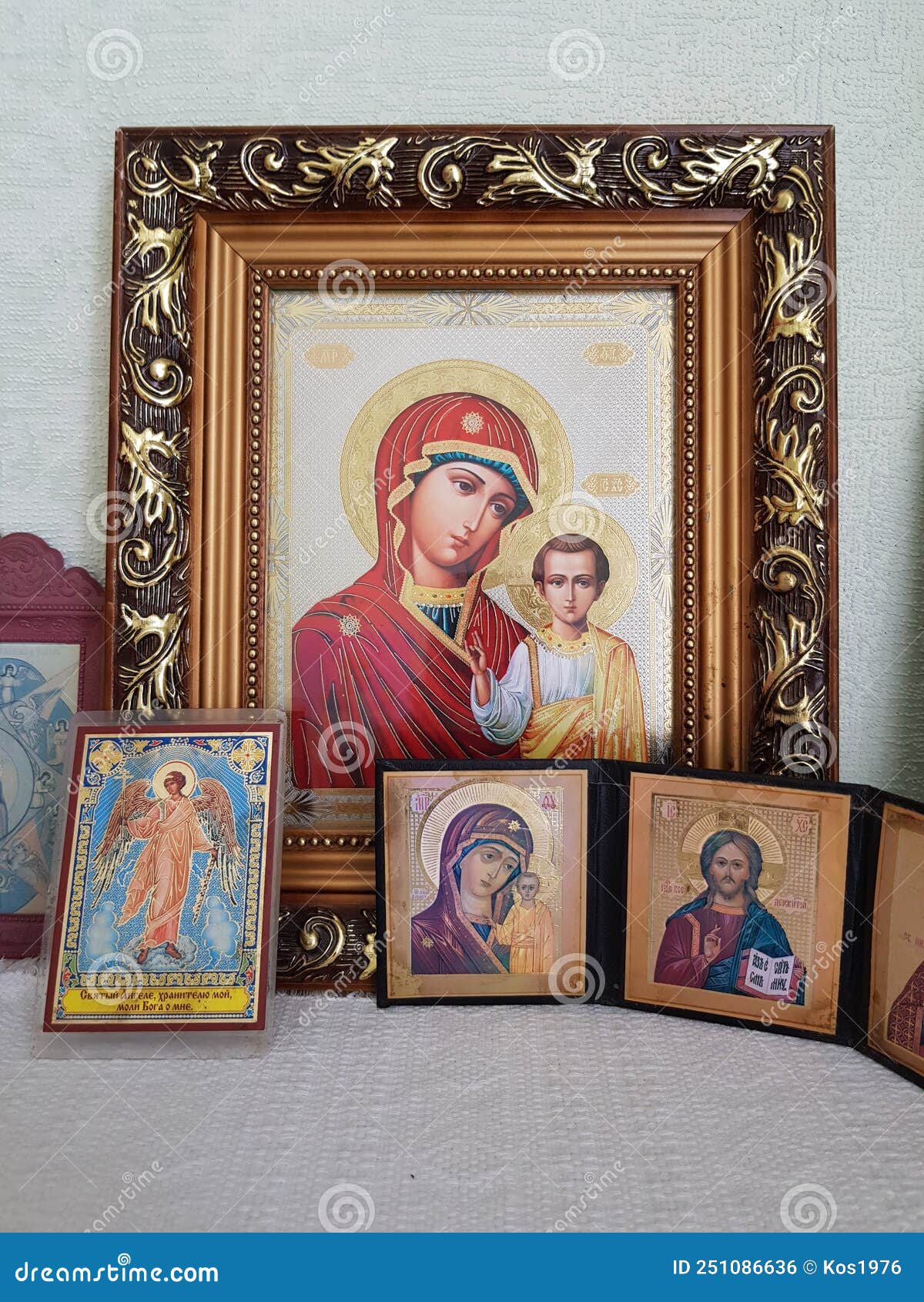 Antique Orthodox Icon on a Shelf Editorial Photo - Image of ancient ...