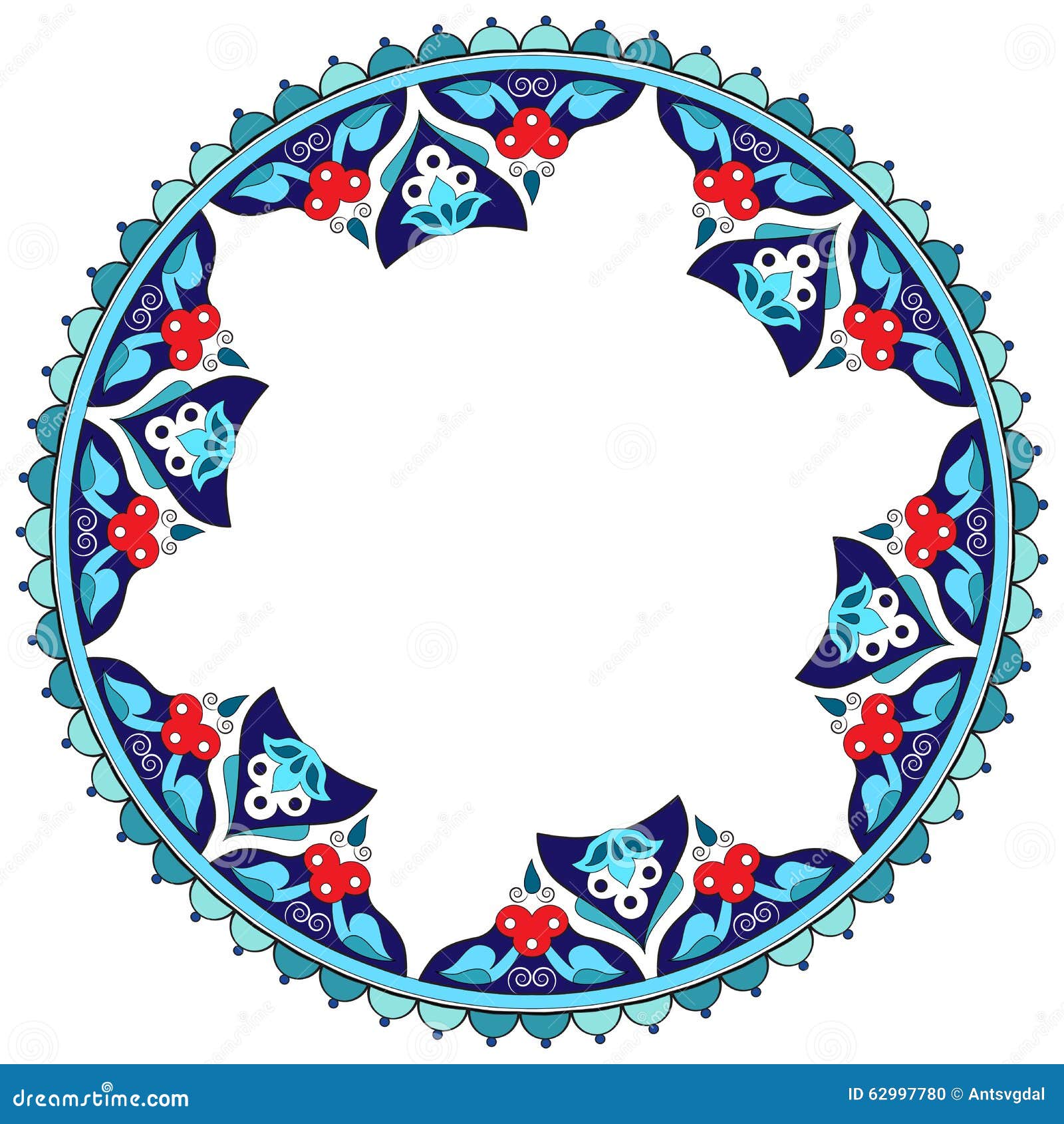 Antique Ottoman Borders and Frames Series Eighteen Stock Vector ...