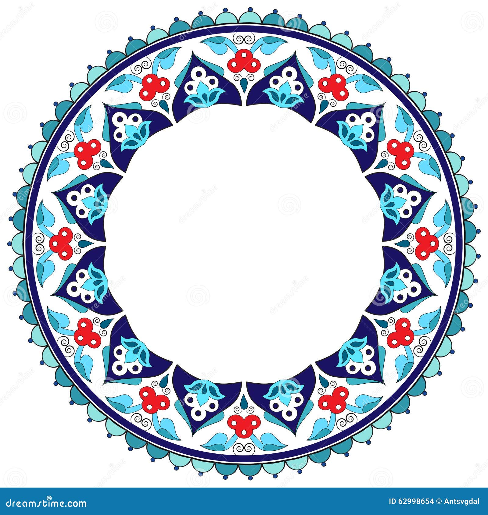 Antique Ottoman Borders and Frames Series Seventeen Stock Vector ...