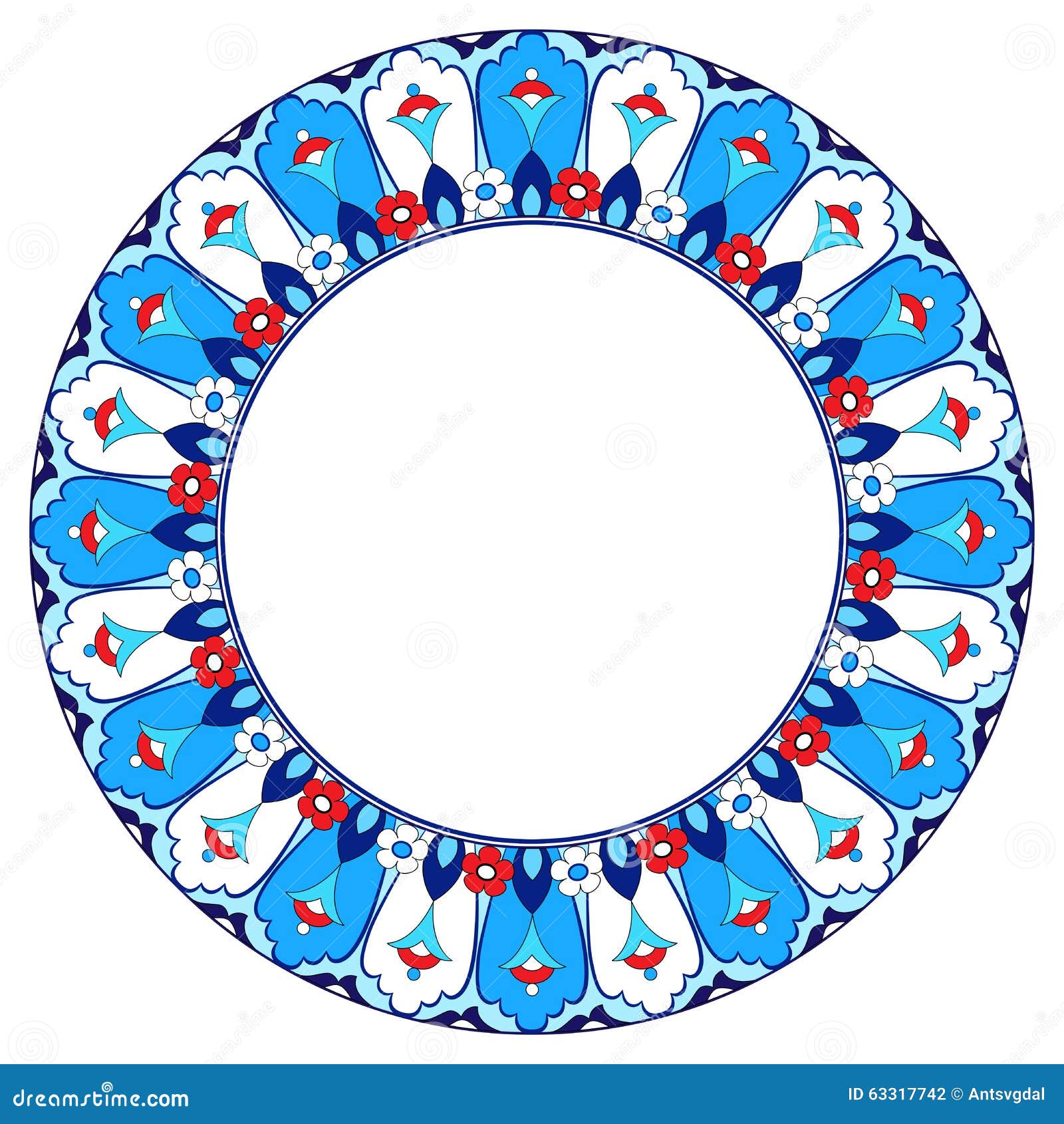 Antique Ottoman Borders and Frames Series Thirty Nine Stock Vector ...