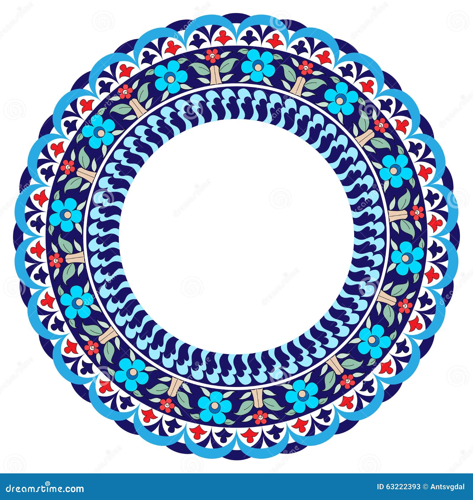 Antique Ottoman Borders and Frames Series Twenty Nine Stock Vector ...