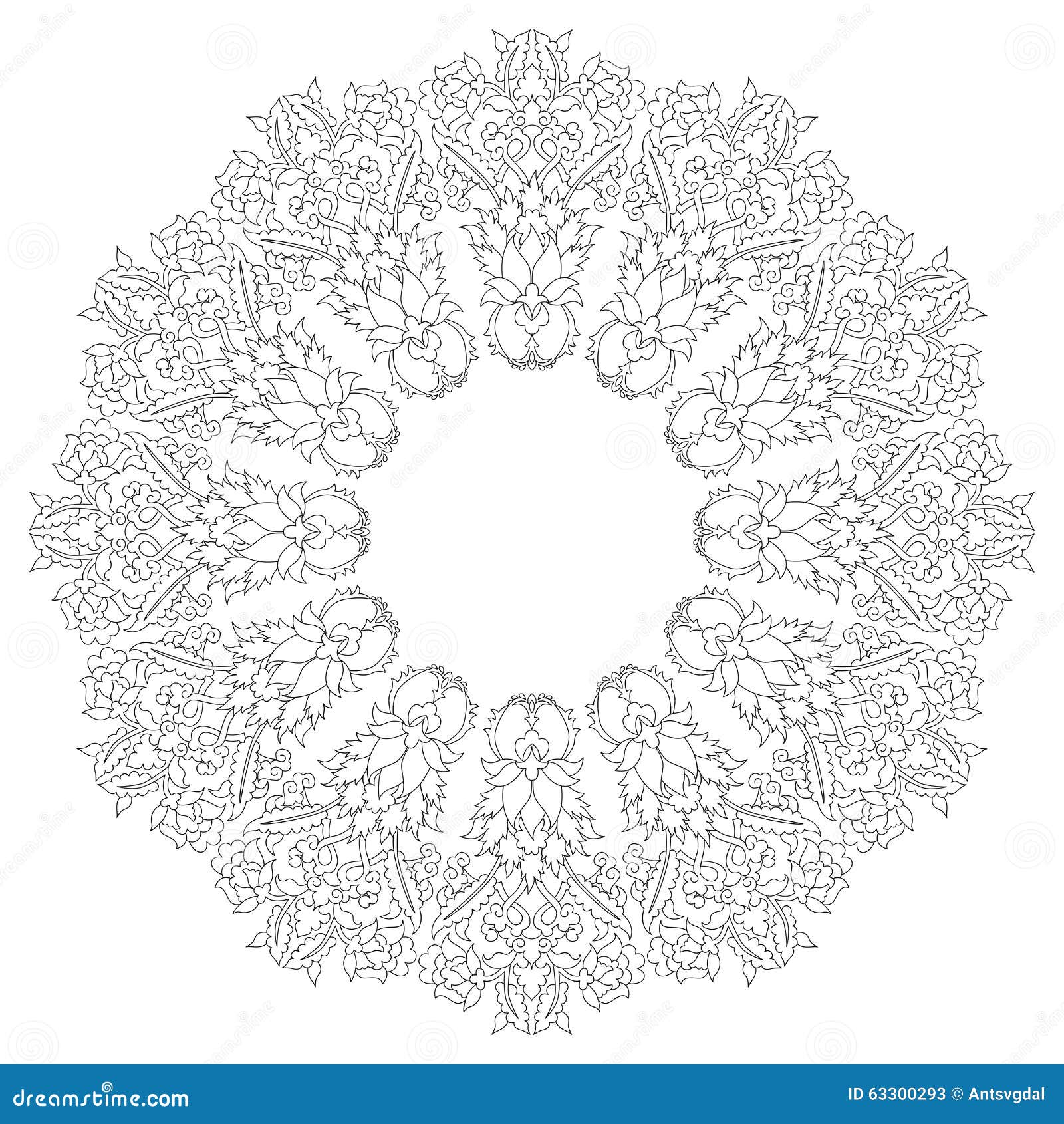 Antique Ottoman Turkish Pattern Vector Design Twenty Stock Vector ...