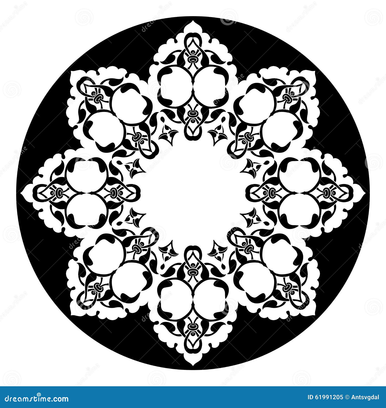 Antique Ottoman Turkish Vector Design Eight Stock Vector - Illustration ...