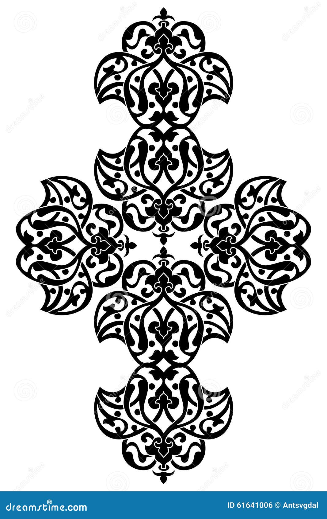 Antique Ottoman Turkish Vector Design One Stock Vector - Illustration ...