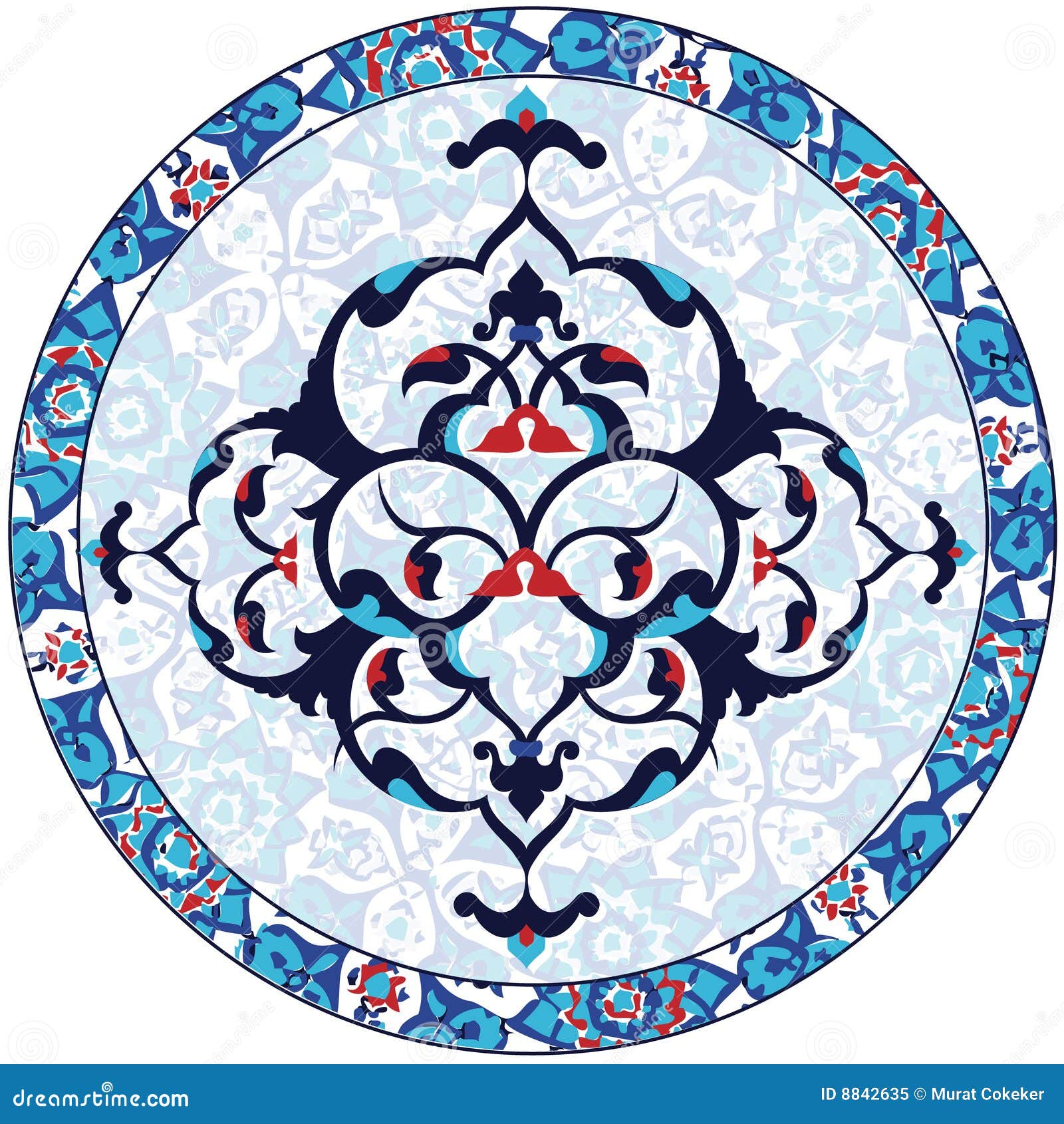 Antique Ottoman Wallpaper Illustration Design Stock Vector ...