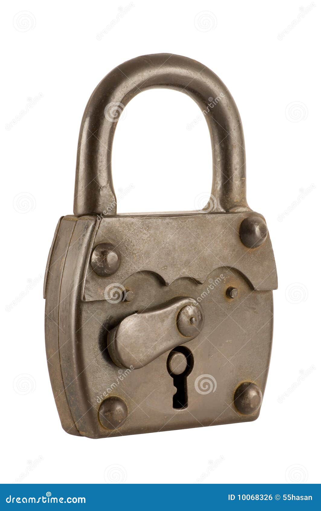 Antique padlock stock photo. Image of white, rust, lock - 10068326