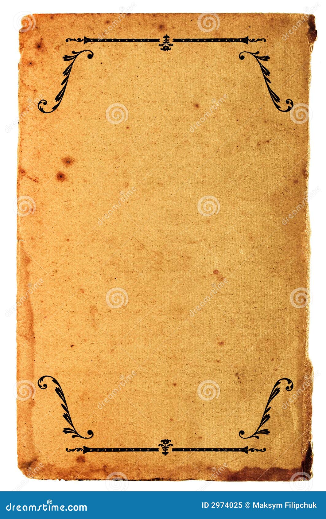 Antique page stock image. Image of oldish, messy, cracks - 2974025