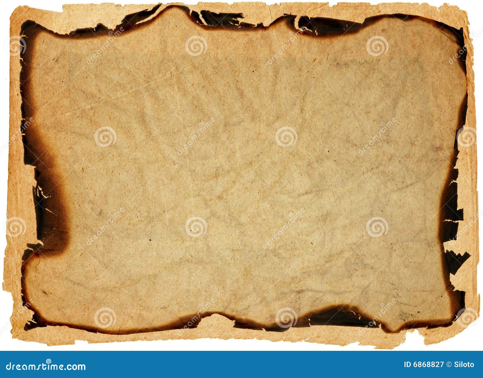 Burned And Crumpled Old Paper Texture Royalty-Free Stock Image ...