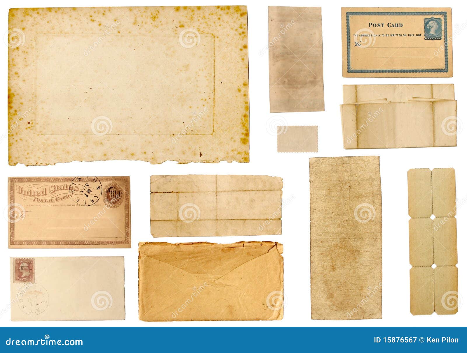 Antique Paper Collection stock image. Image of envelope - 15876567