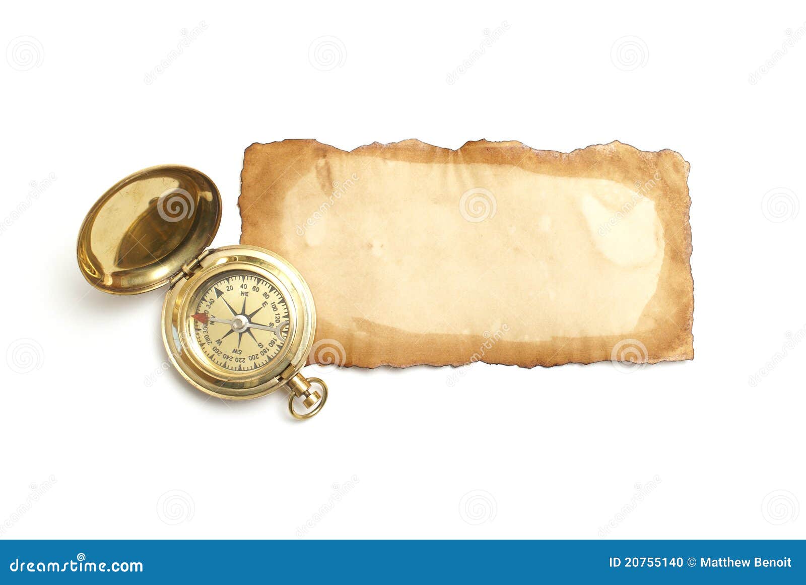 Antique Paper and Compass stock photo. Image of dirty - 20755140