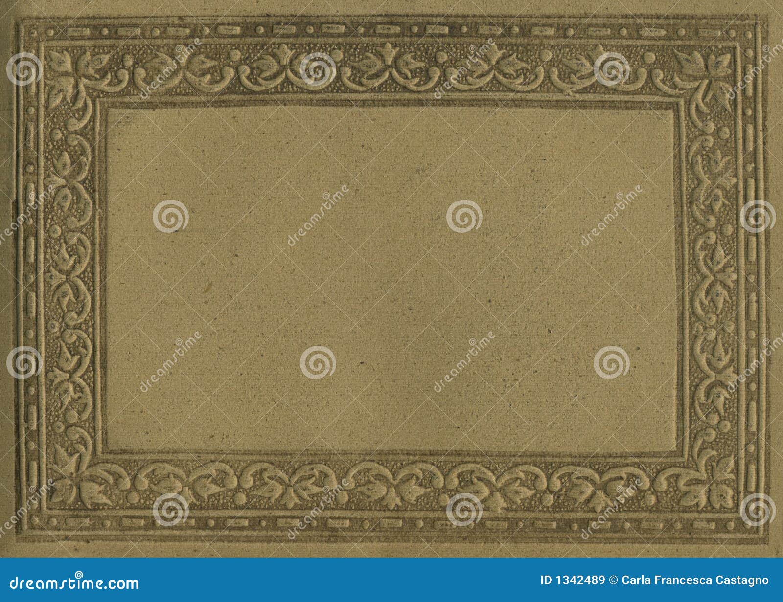 Antique paper frame stock image. Image of antique, texture - 1342489