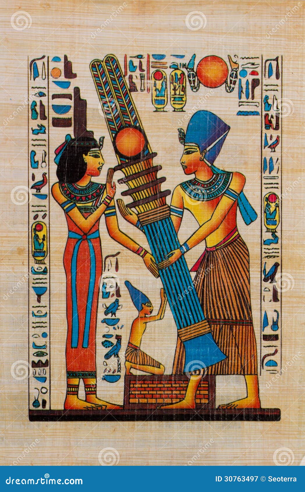 Antique Papyrus stock image. Image of archeology, civilization - 30763497