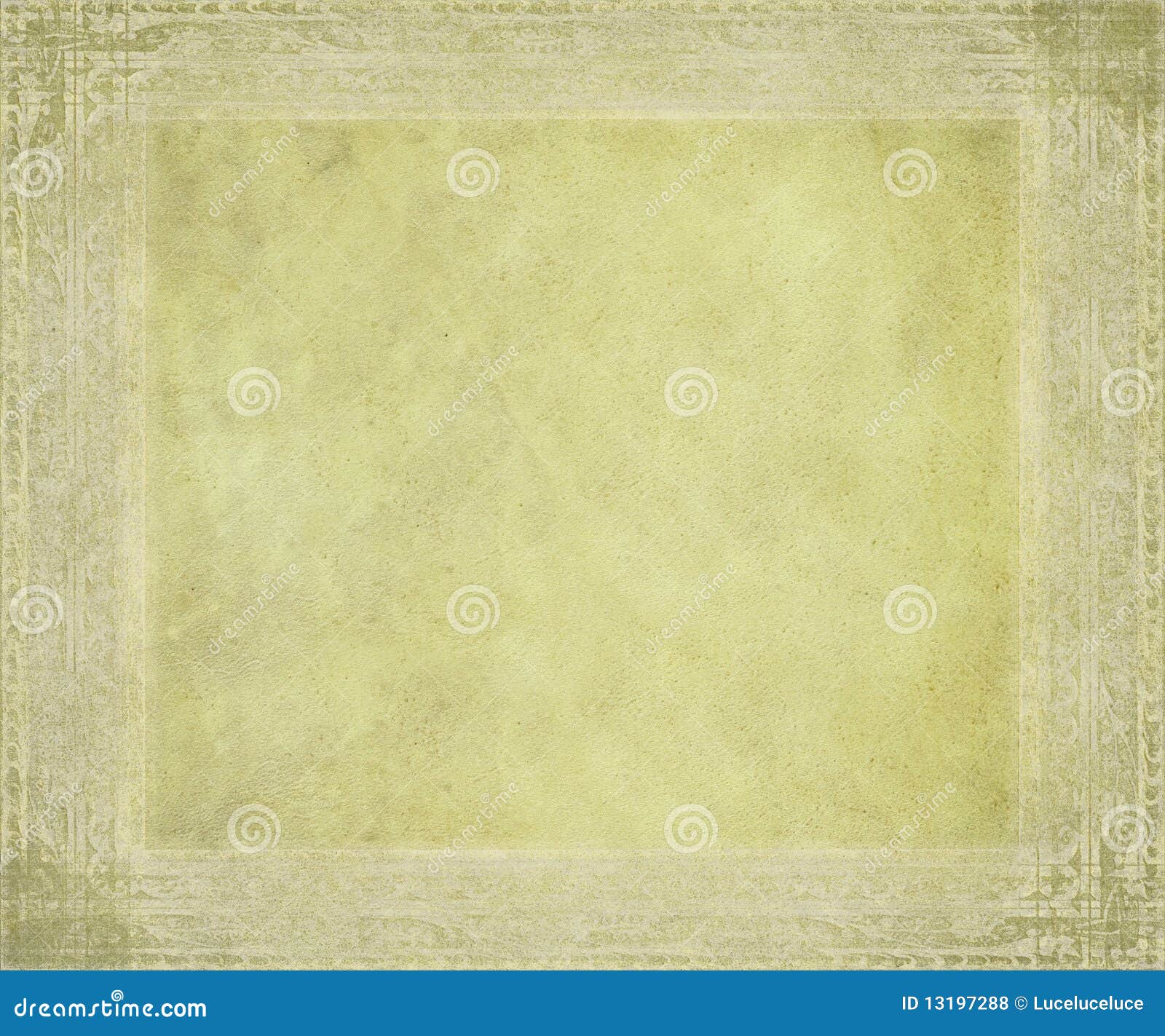 Antique Parchment With Embossed Frame Stock Photo | CartoonDealer.com ...
