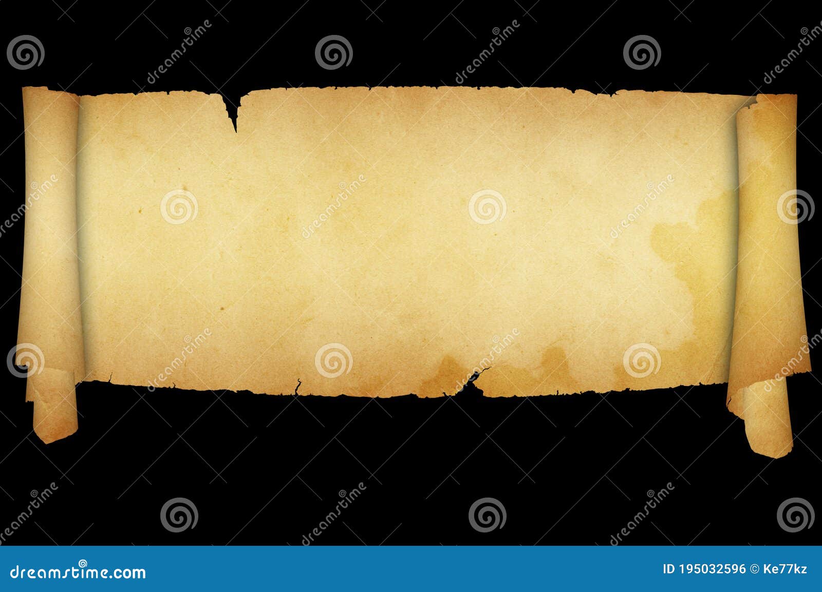 Antique parchment scroll stock illustration. Illustration of antique ...