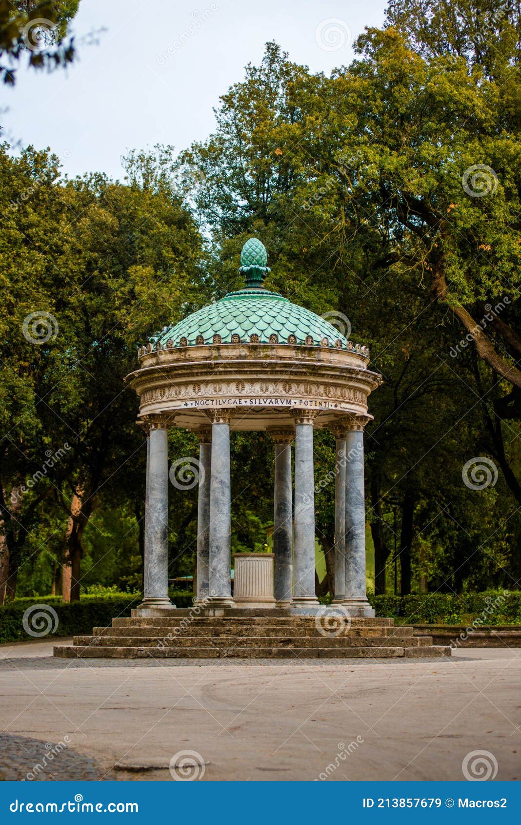 Antique Park Rome with Columns and Monuments a Lot of Greenery and ...