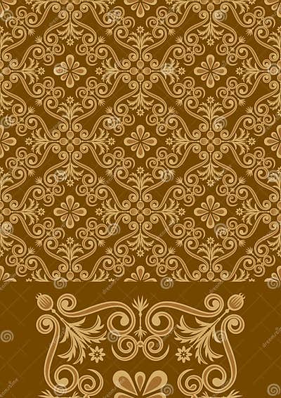 Antique pattern design stock vector. Illustration of backdrop - 4725780