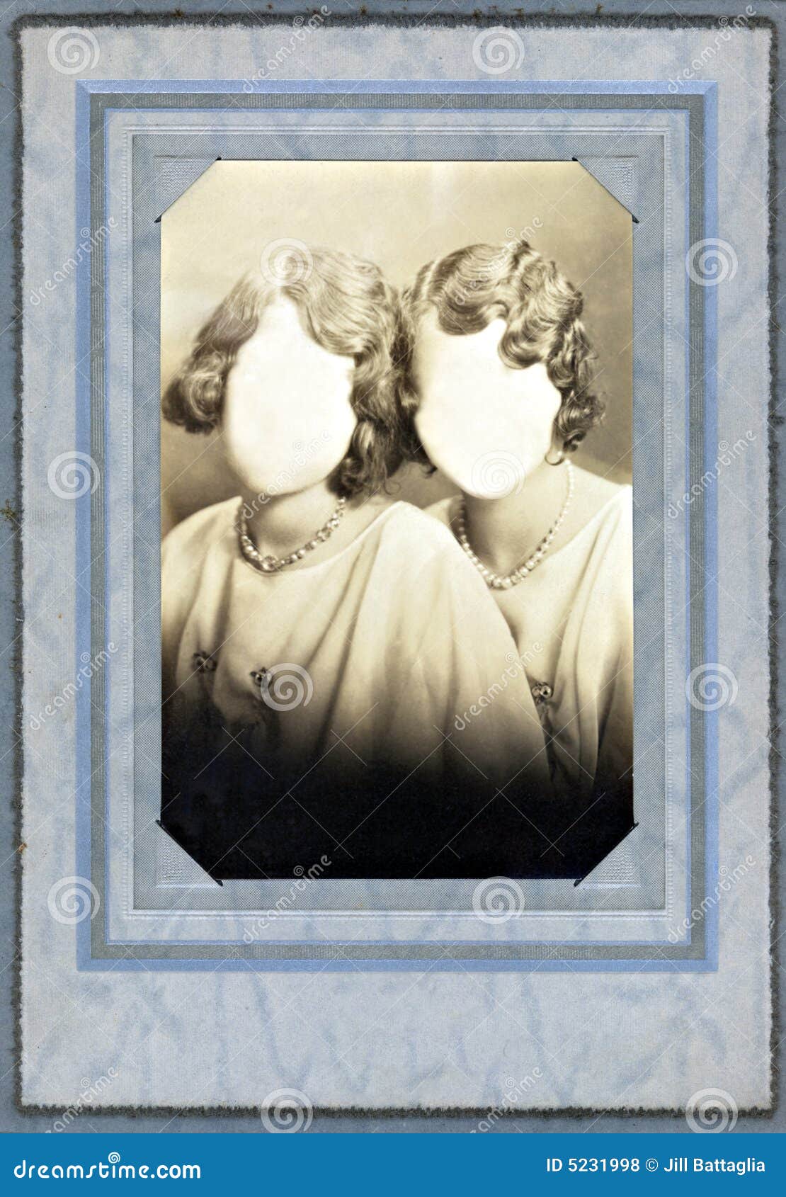 Antique Photo Frame from the 1920 S with Faceless Stock Photo - Image ...
