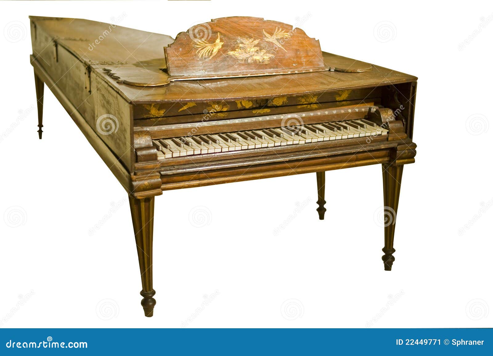 Antique piano stock image. Image of spanish, keyboard - 22449771