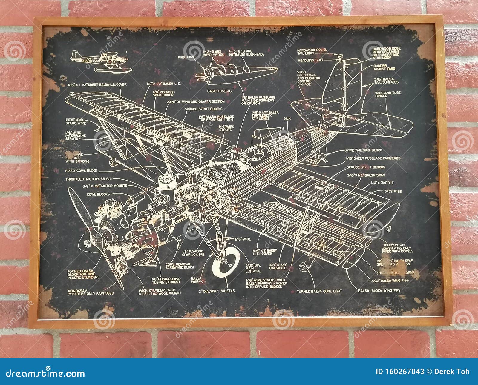 Antique plane infomation stock image. Image of infomation - 160267043