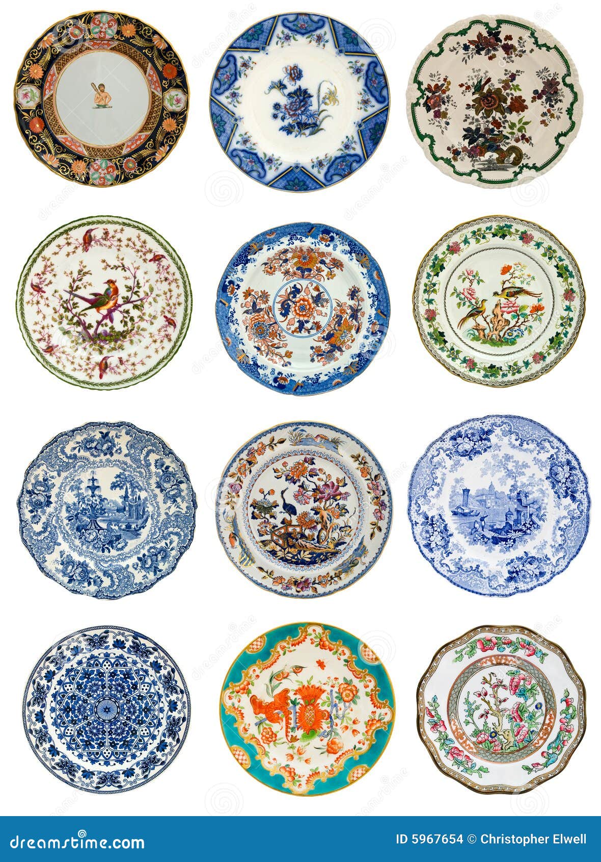 Antique Plate Images stock photo. Image of blue, montage - 5967654