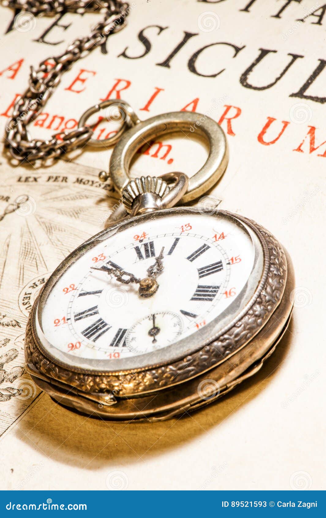 Antique pocket watch stock image. Image of ancient, book - 89521593