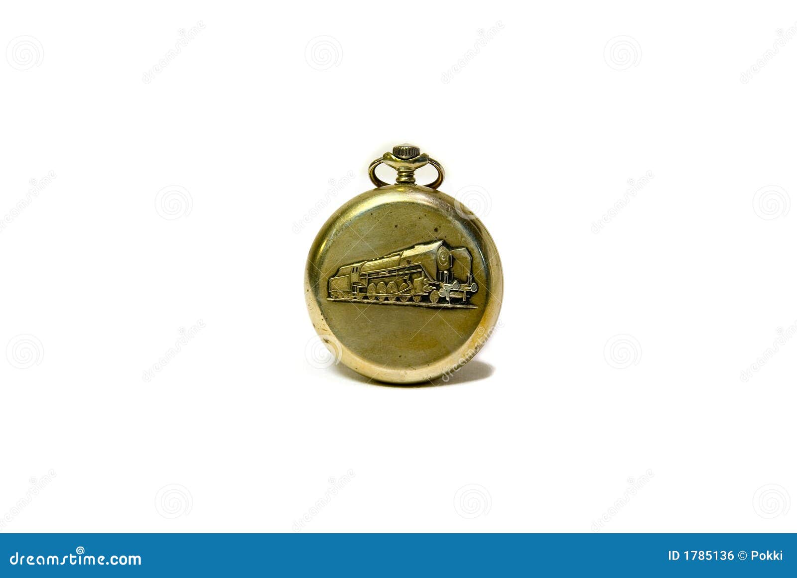 Antique Pocket Watch Back Side. Picture Image: 1785136