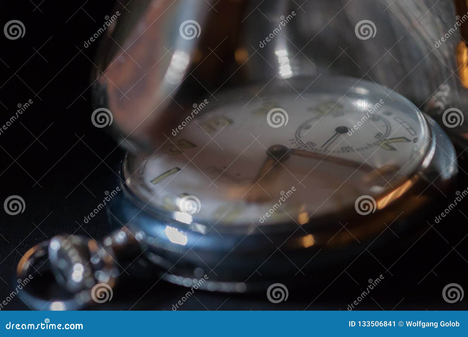 Antique pocket watch stock image. Image of clock, ticker - 133506841