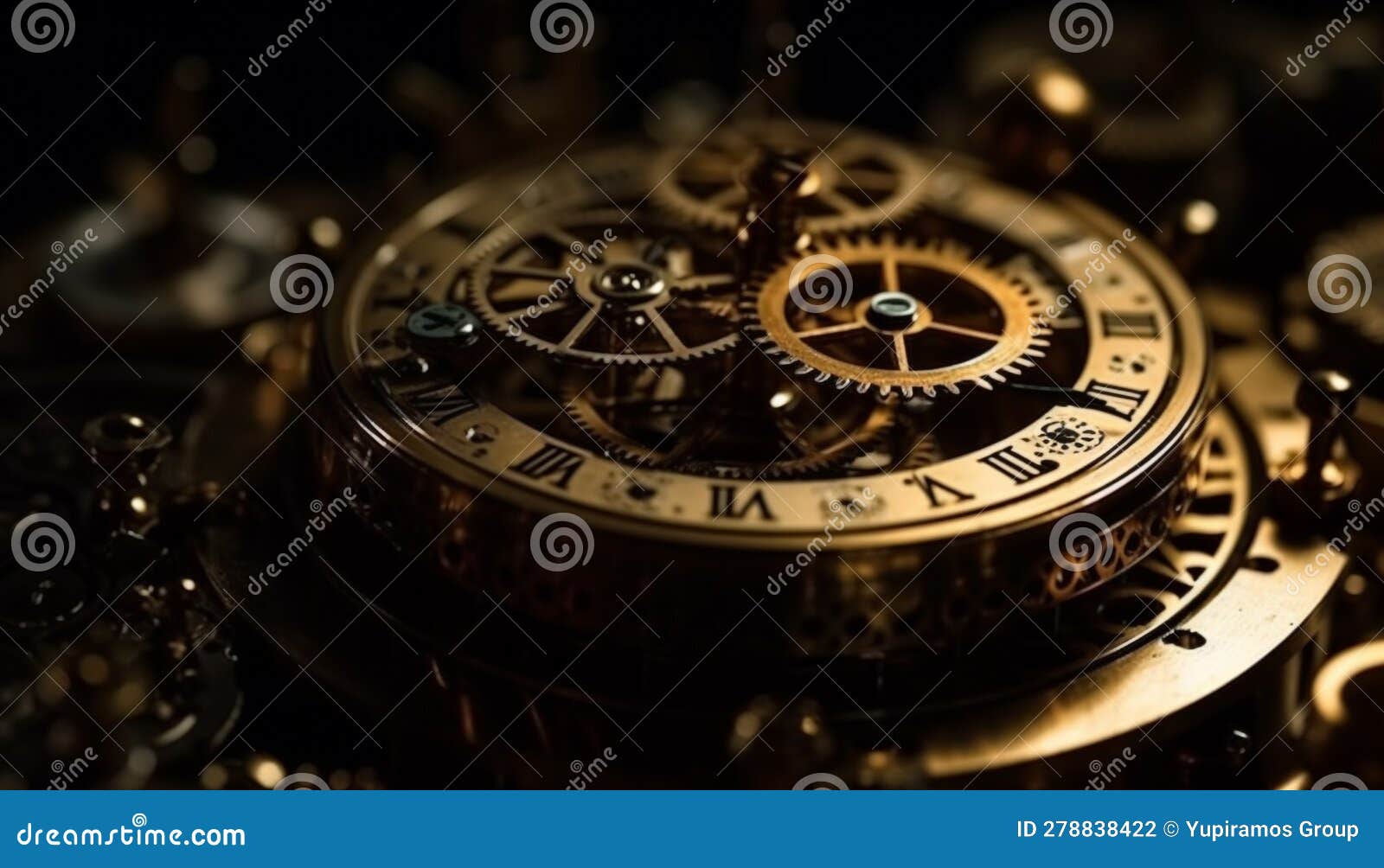 Antique Pocket Watch Minute Hand Ticks with Precision and Accuracy ...