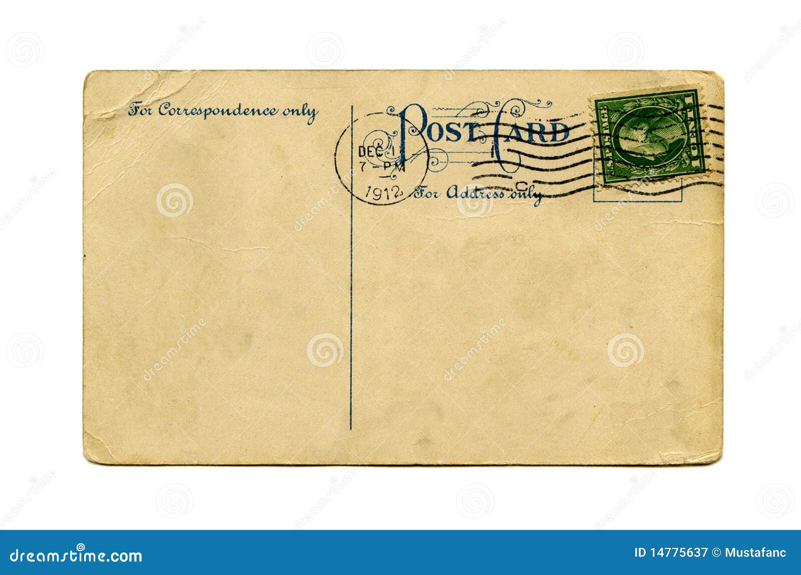 Antique postcard stock image. Image of usps, faded, post - 14775637