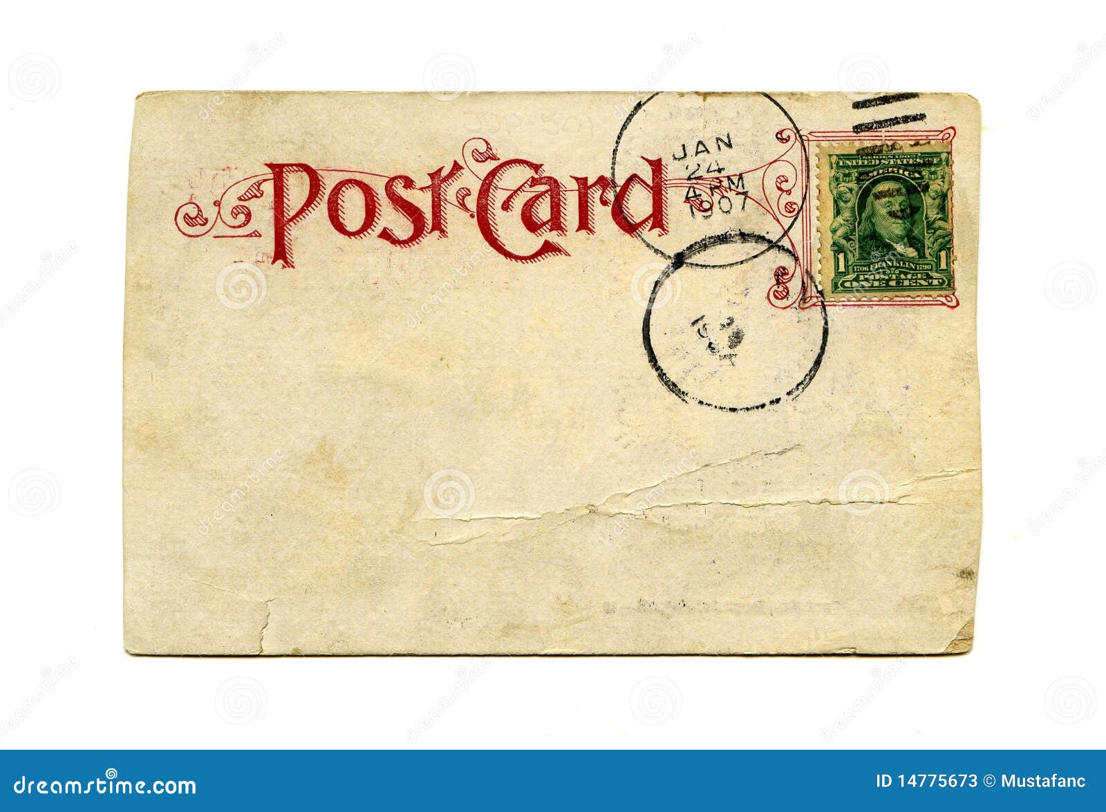 Antique postcard stock image. Image of usps, retro, worn - 14775673