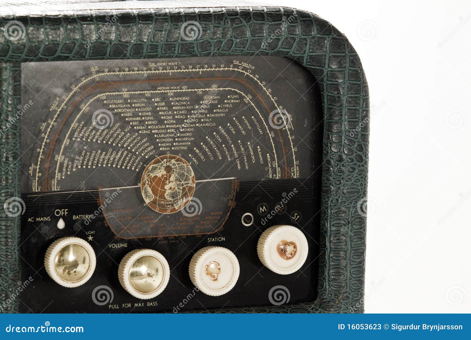 Antique Radio With Baseball Mit And Glove Stock Photo | CartoonDealer ...