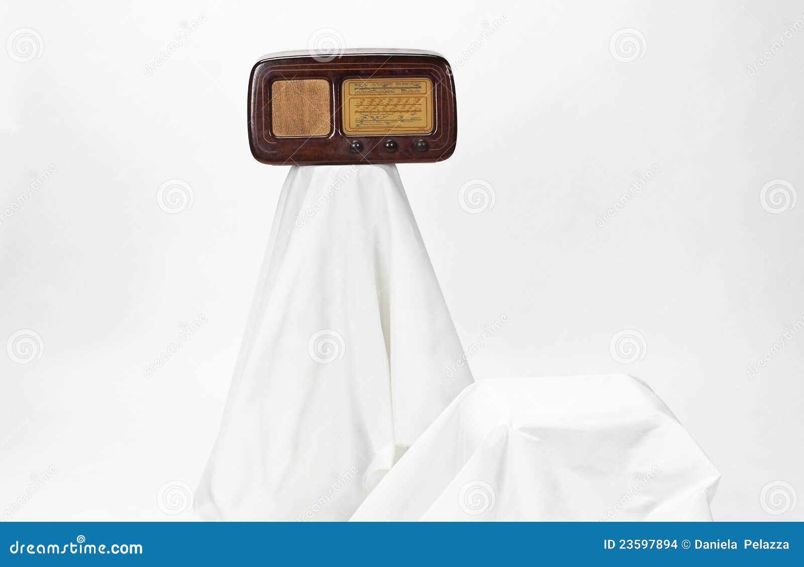 Antique Radio with Copy-space. Stock Photo - Image of brown, fashioned ...