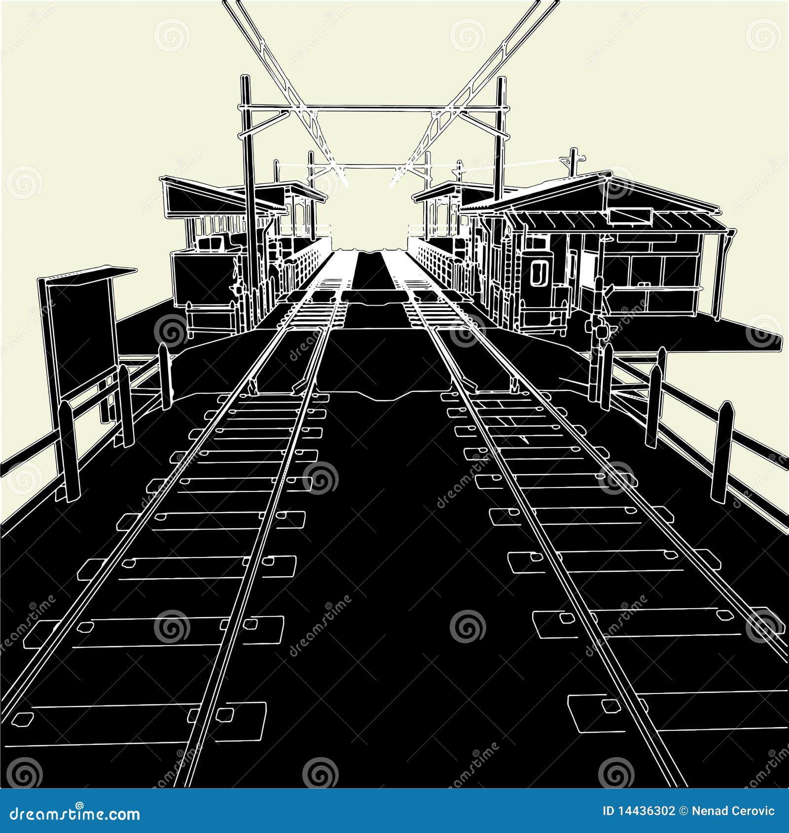 Old Train Depot Clip Art