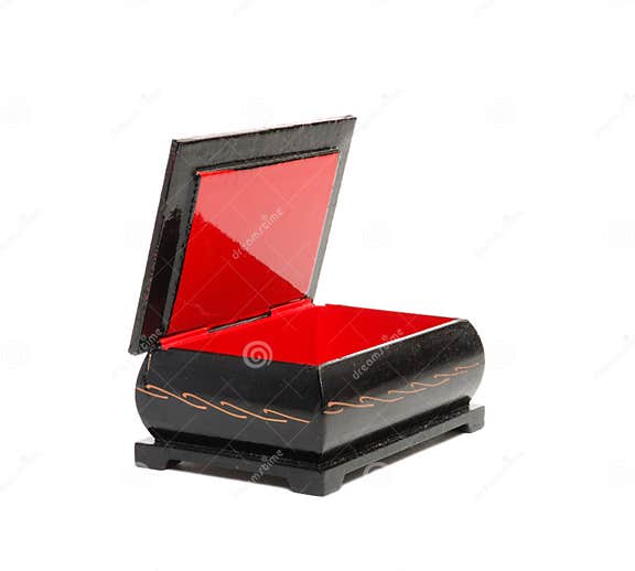 Antique red and black box stock photo. Image of white - 5748966