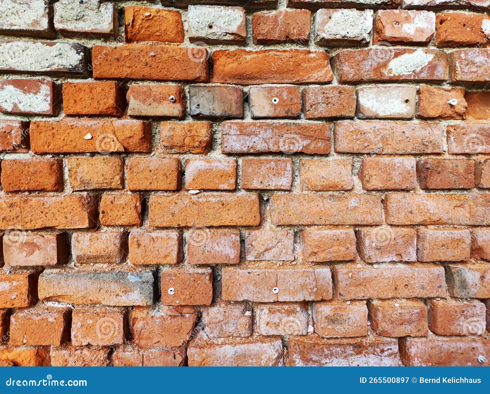 Antique Red Brick Wall Texture Stock Image - Image of antique, architecture: 265500897