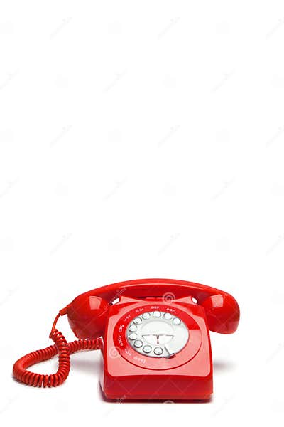 Antique red phone stock photo. Image of phone, call, isolated - 19125442