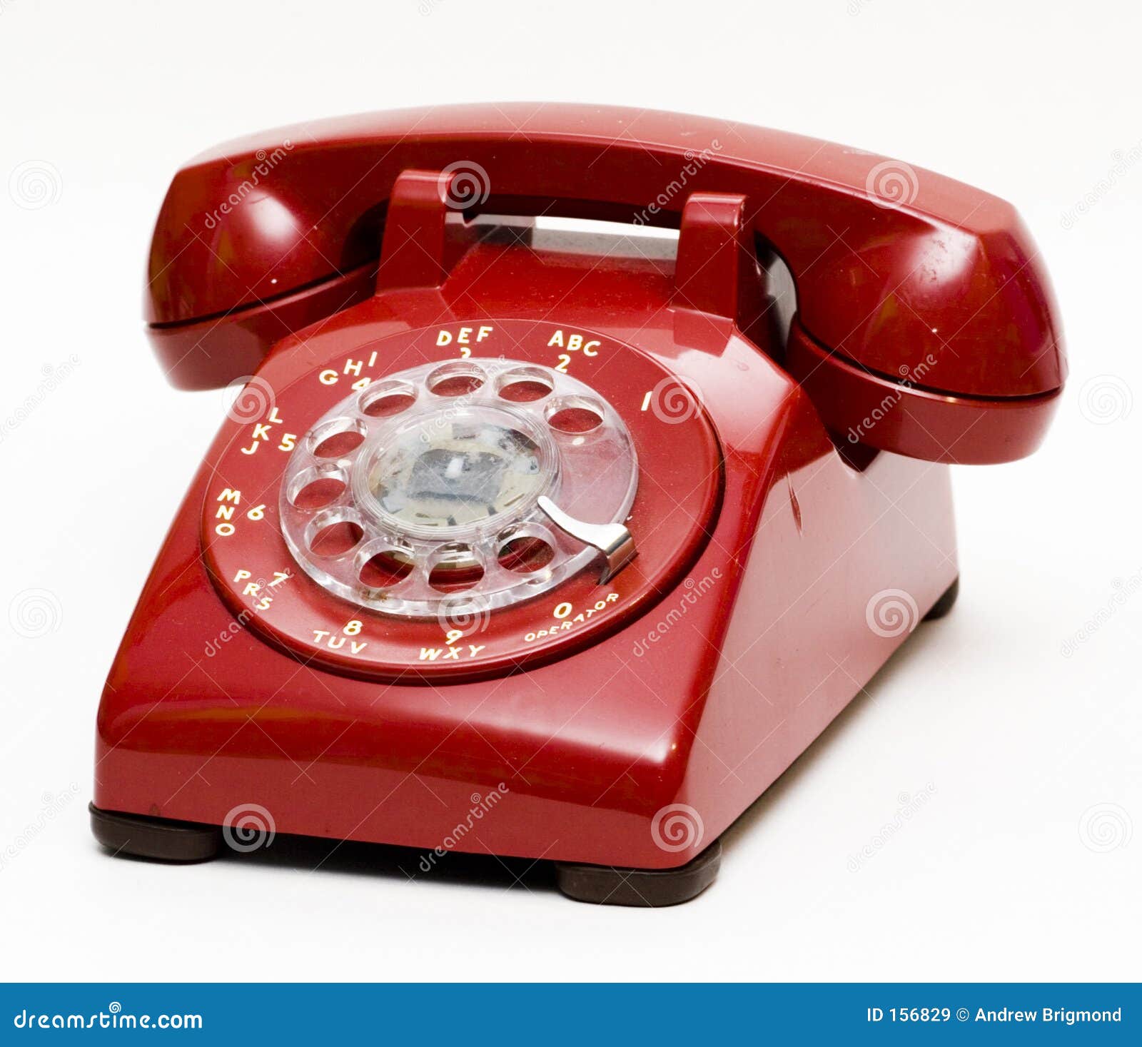 Antique Red Rotary Phone stock image. Image of southern - 156829