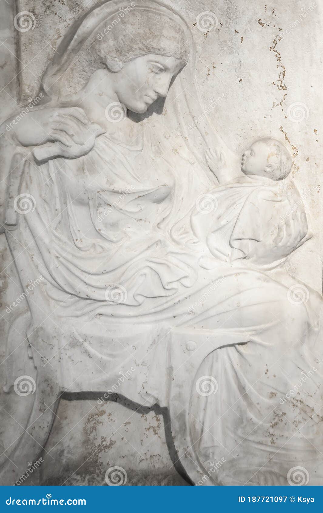 Antique Religious Bas Relief Stock Image - Image of europe, historical ...