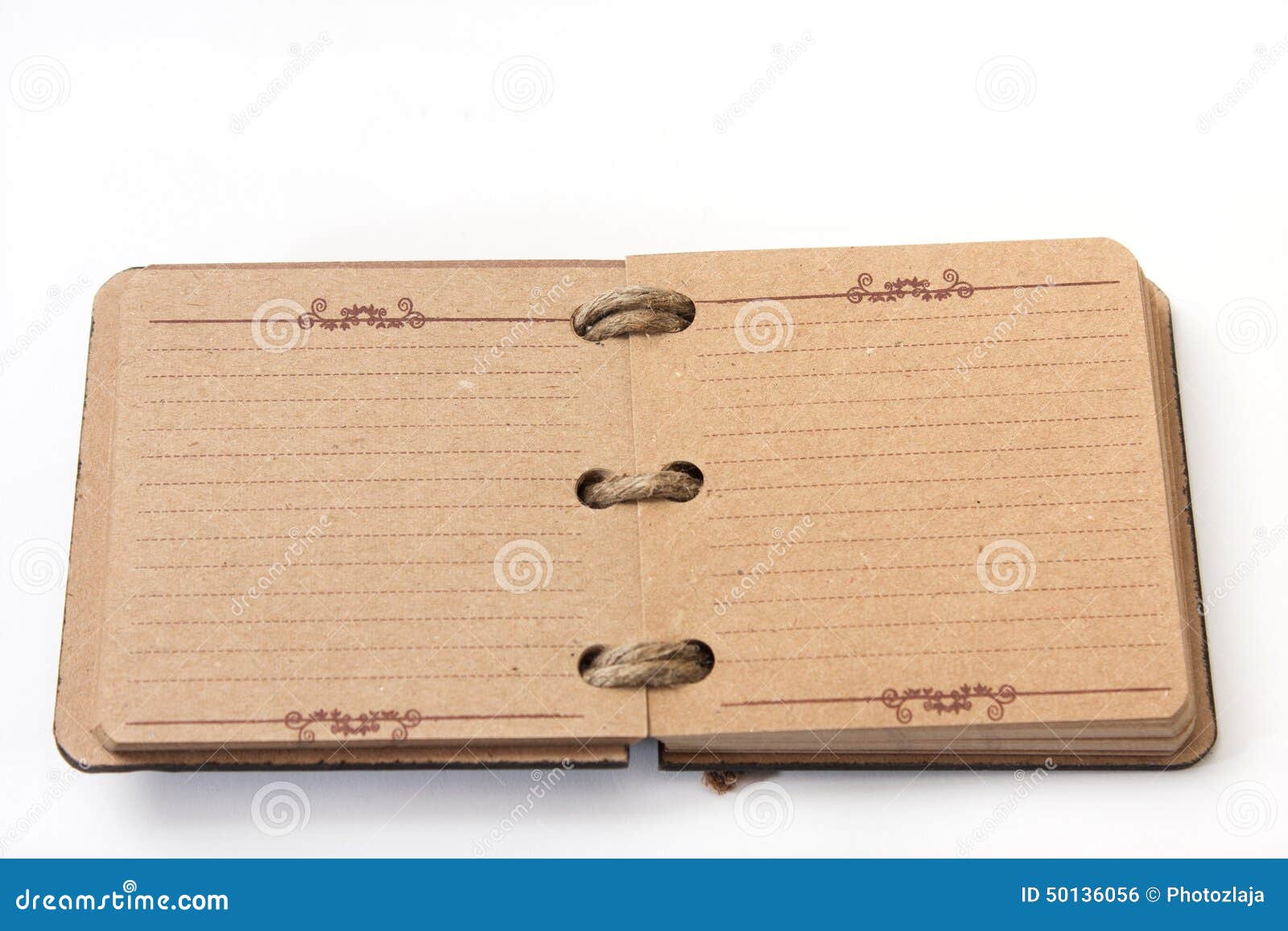 Antique Retro Diary Bound with Rope Stock Photo - Image of note, brown ...