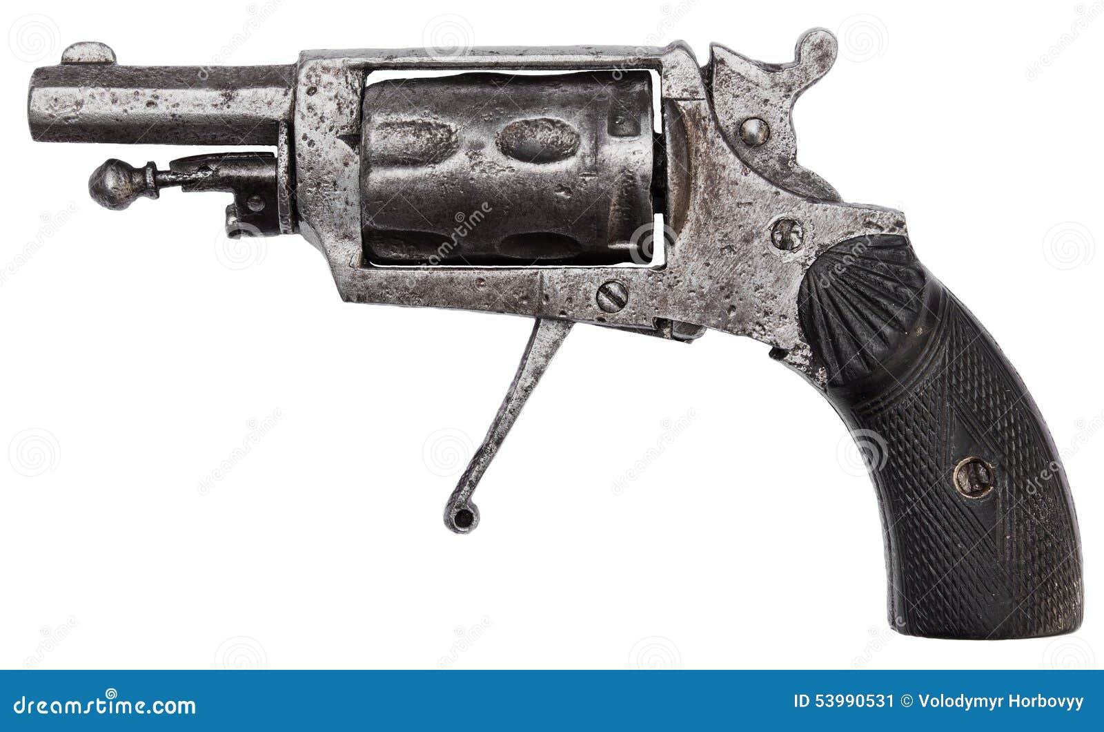 Revolver On Antique Desk Stock Photography | CartoonDealer.com #55661720