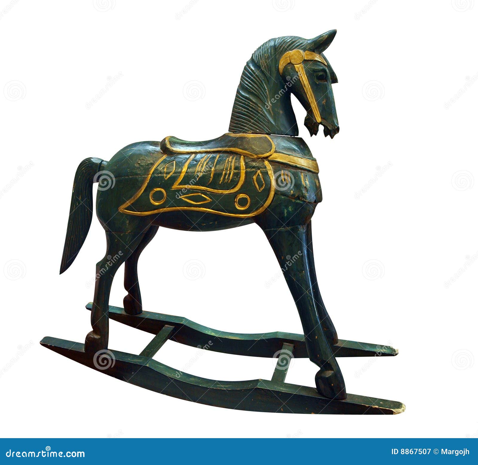 Antique Rocking Horse stock image. Image of rock, ornate - 8867507