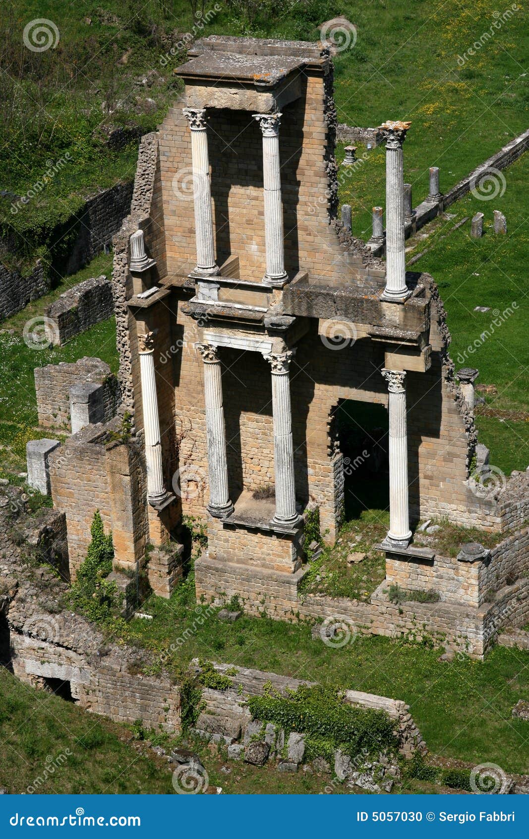 Antique Roman Stone Wall Background Royalty-Free Stock Photography ...