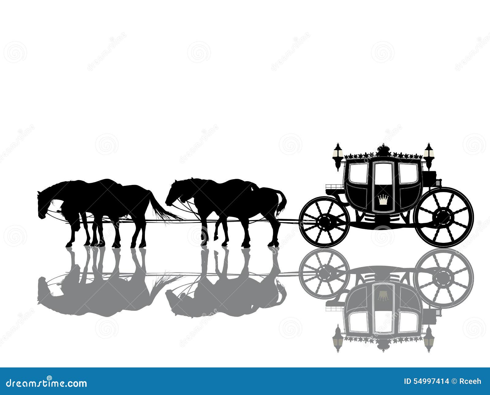 Antique royal coach stock illustration. Illustration of beauty - 54997414