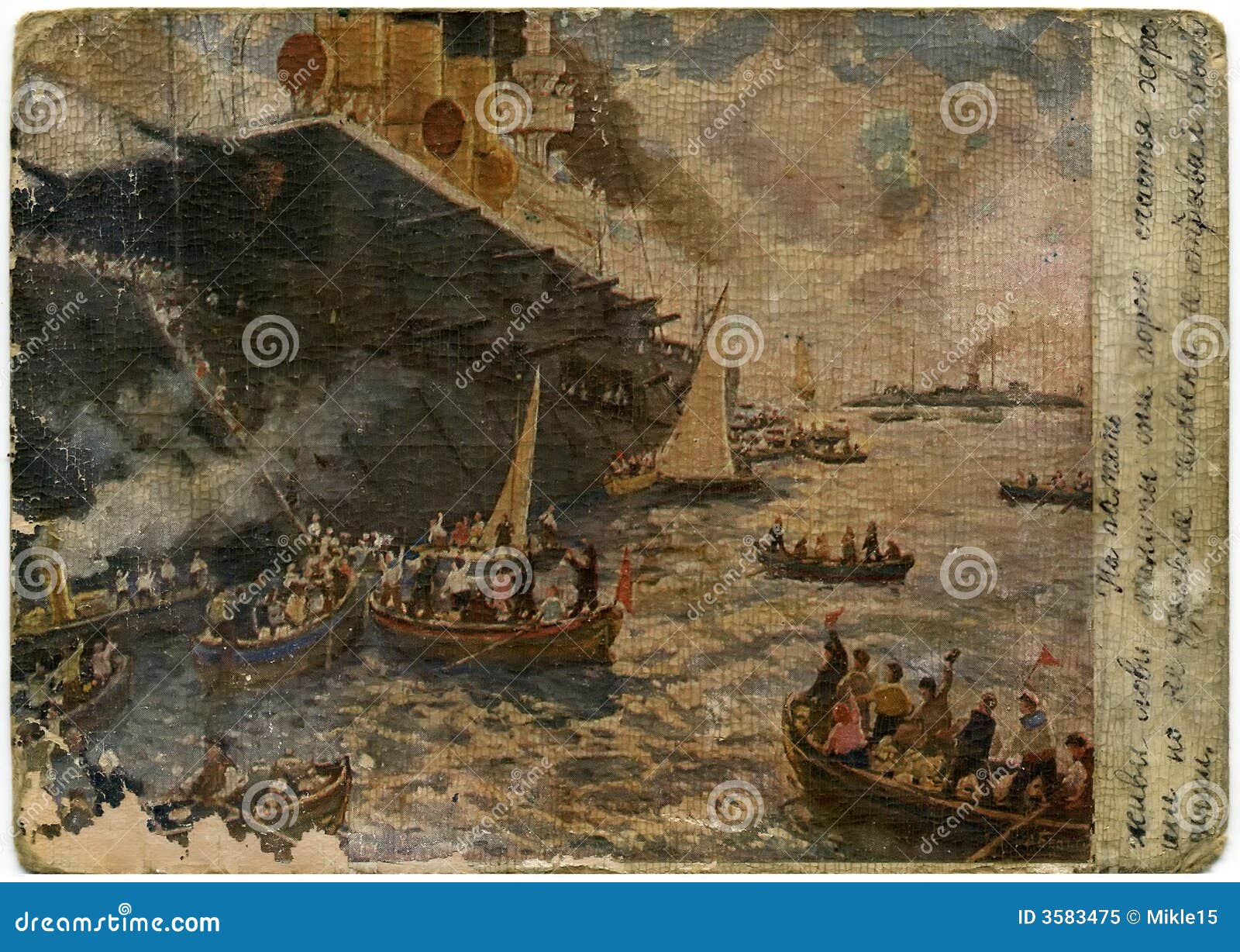 Antique Russian postcard stock illustration. Illustration of postal ...