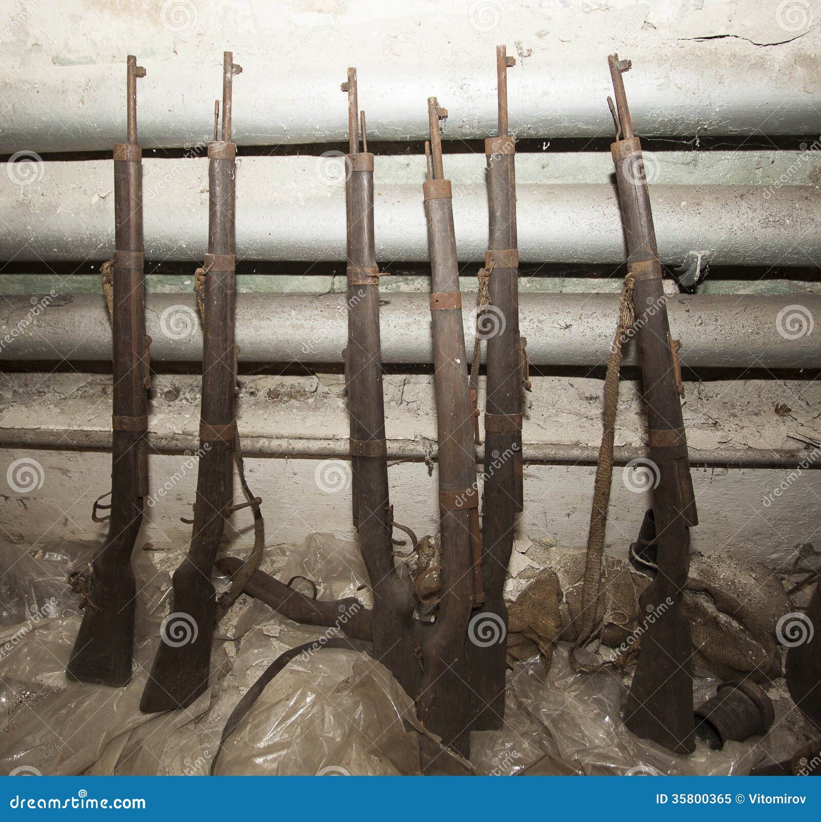 Antique russian rifle stock image. Image of vintage, battle - 35800365