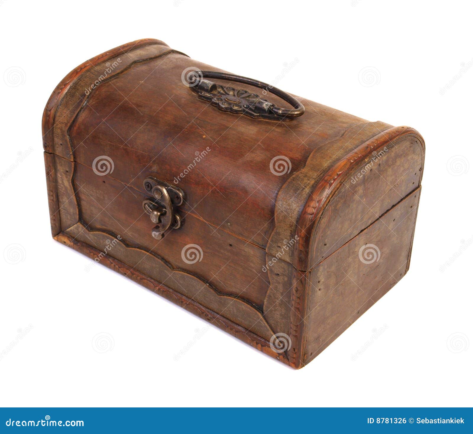 Antique rustic wooden box stock photo. Image of decoration - 8781326