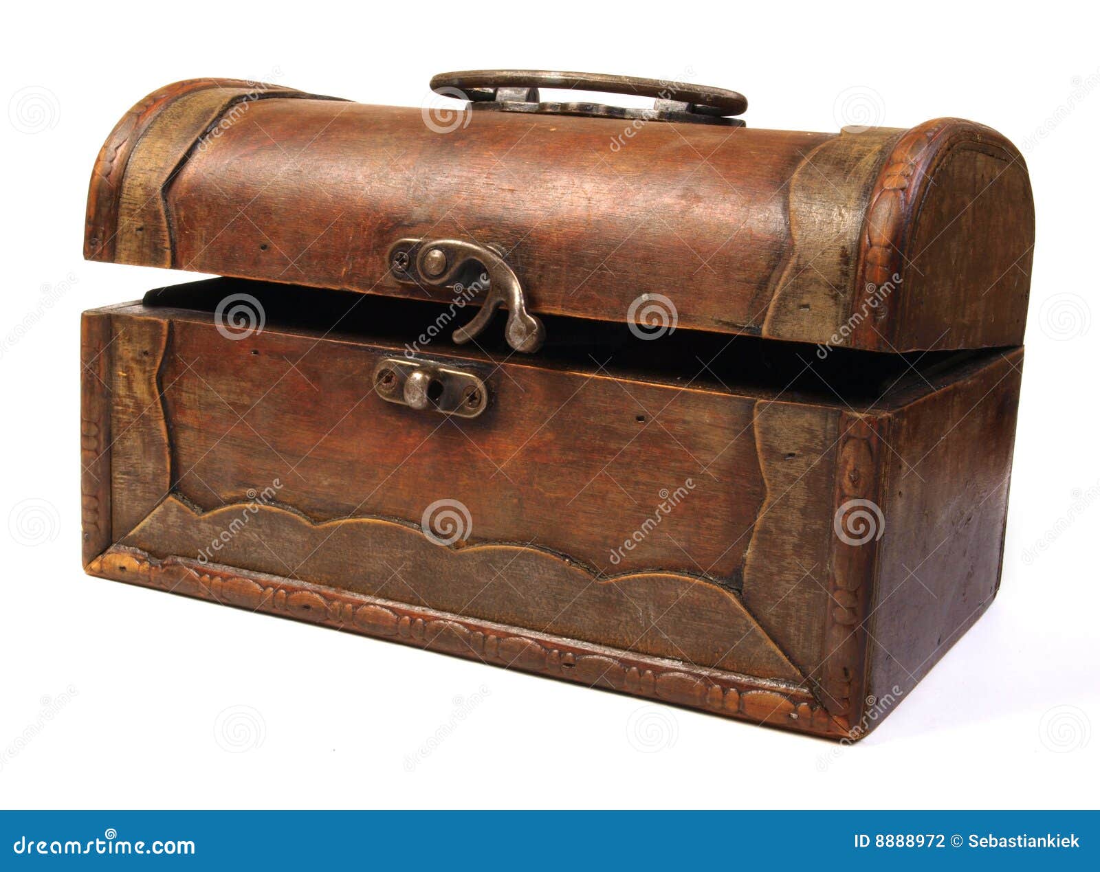 Antique rustic wooden box stock photo. Image of container - 8888972